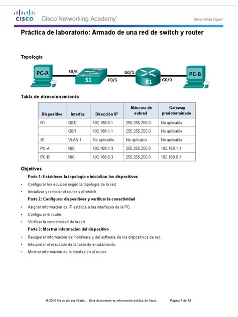 6 4 3 5 lab building a switch and router network pdf