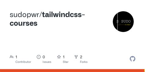 GitHub Sudopwr Tailwindcss Courses