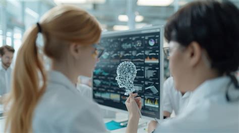 Artificial Intelligence Network Analysis Data Scientists Analyze