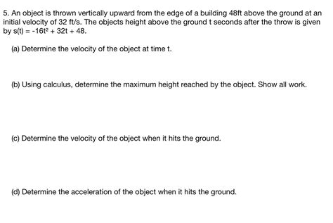 Solved An Object Is Thrown Vertically Upward From The Chegg