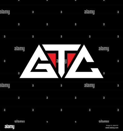 gtc triangle letter logo design with triangle shape gtc triangle logo design monogram gtc