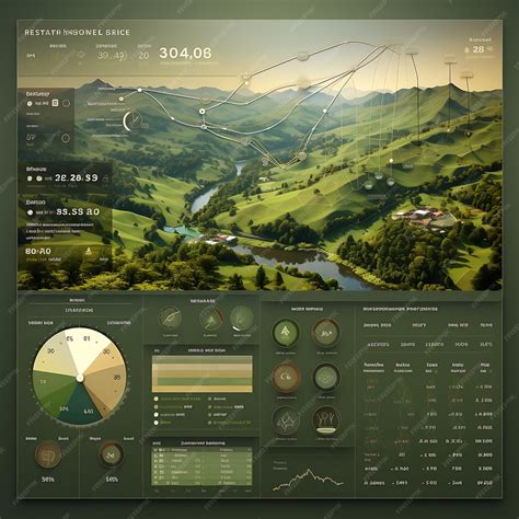 Premium Photo Web Dashboard Agriculture Crop Monitoring Dashboard Map
