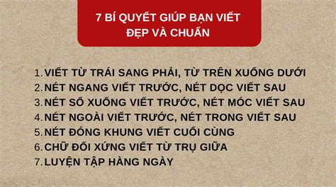 Quy TẮc ViẾt ChỮ HÁn 7 BÍ QuyẾt GiÚp BẠn ViẾt ĐẸp VÀ ChuẨn Tiếng Trung Online Zhong Ruan Uy