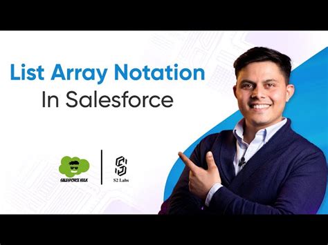 List Array Notation In Apex Salesforce Developer Tutorials