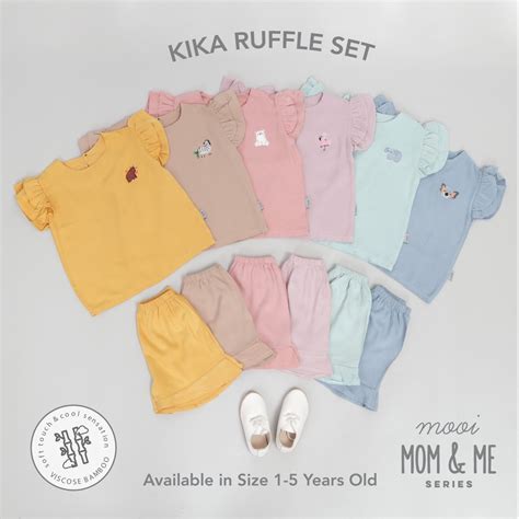 Jual Mooi Kika Ruffle Set Pink Shopee Indonesia