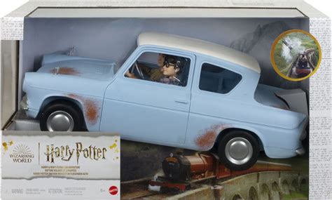 Harry Potter Ron Weasley Flying Car Ford Anglia Rare T Present Brand New Metal Model