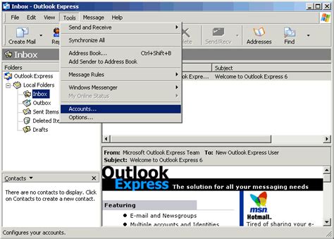 Setup Outlook Express