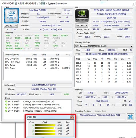 windows 7 cpu monitoring hyper threading current clock speed