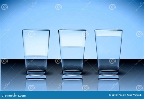 Water Glasses Cartoon Stock Illustration 85578526