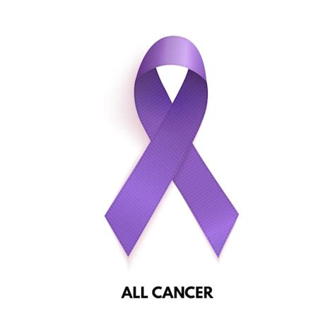 Premium Vector Lavender Ribbon Cancer Sign Vector Illustration Eps10