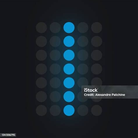 검은 색 배경에 파란색디지털 넘버 원 배경에 빛나는 플레어 조명 Led 전자 번호 디지털 디스플레이 0에 대한 스톡 벡터 아트 및 기타 이미지 Istock