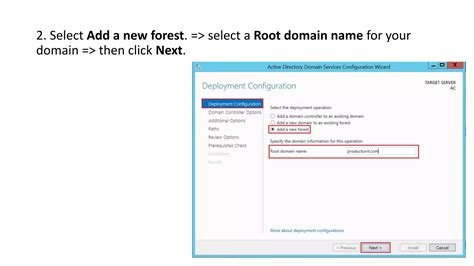 Install Active Directory And Configure Domain Controller Pptx Computer Networking Computing