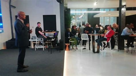 Patrick Krappie Gives A Short Speech At The Sais2022 Awards Ceremony