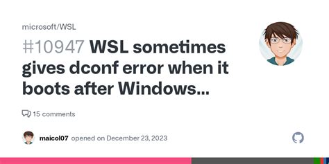 Wsl Sometimes Gives Dconf Error When It Boots After Windows Boot