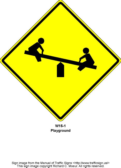 Manual Of Traffic Signs W15 Series Signs