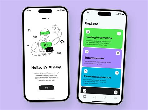 ai assistant app by ronas it ui ux team on dribbble