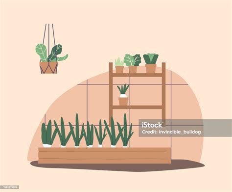 무성한 채소를 재배하기위한 온실은 통제 된 환경 조건을 포함하여 이상적인 온도를 제공합니다 0명에 대한 스톡 벡터 아트 및 기타 이미지 0명 개선 건강한 식생활