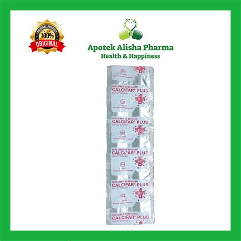 Jual Calcifar Plus Tablet Ifars Calsifar Plus Kalsium Ibu Hamil Menyusui Kalsipar Kaplet