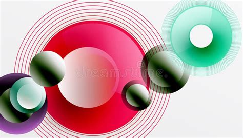 Sleek Vector With Overlapping Circles In Vibrant Colors And Smooth Gradients Dynamic