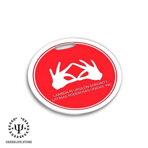Lambda Pi Upsilon Luggage Bag Tag Round Lambda Pi Upsilon 3 Bag Tags Custom Graphics Lambda