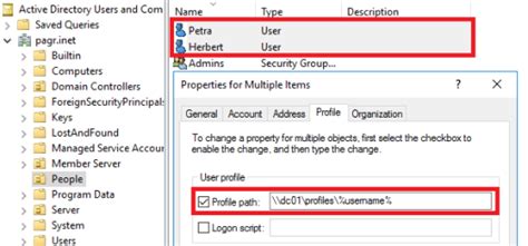Active Directory Configuring Roaming Profiles Using Gui Or Powershell