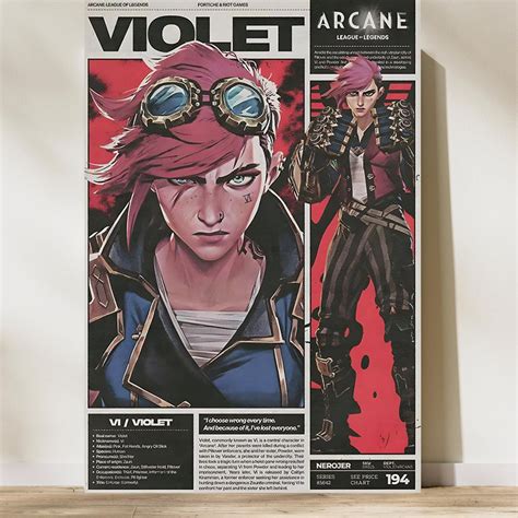 Arcane Vi Poster League Of Legends Wall Art Digital Print Etsy