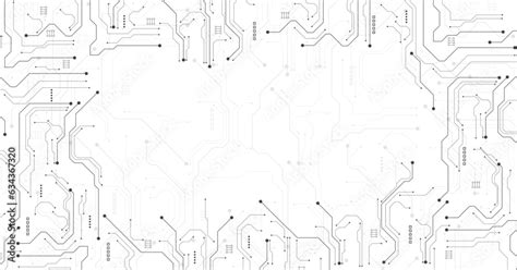 Technology Black Circuit Diagram Concepthigh Tech Circuit Board Connection Systemvector