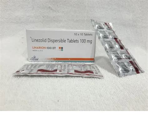 Linezolid Dispersible Tablet Packaging Size 1010 Tablets Packaging