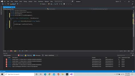 Unityenginescenemanagement Does Not Exist Unity Engine Unity Discussions