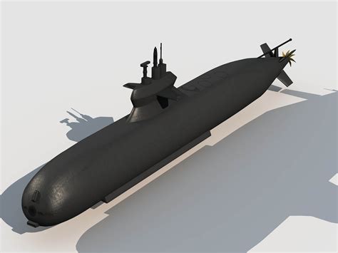 A 26 Blekinge Class Submarine 3d Model By Finiask