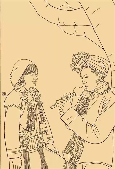 布朗族建筑简笔画布朗族简笔画大山谷图库