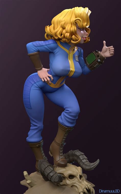 Vault Girl 3d Resin Print Fan Art Statue By Dinamuuu3d Garage Kit