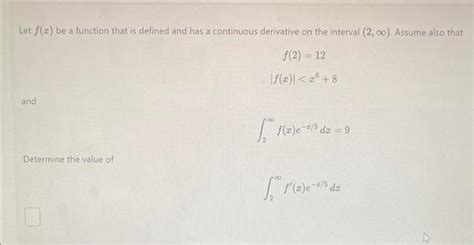 Solved Let F X Be A Function That Is Defined And Has A