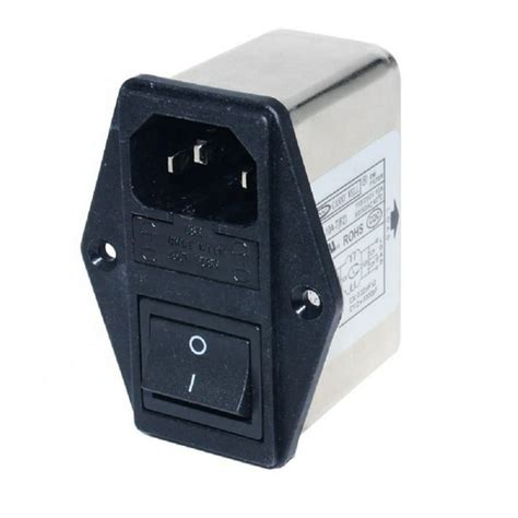 Emi Double Fuse Holder Filter With Rocker Switch And Socket Cw2c 10a T F2 Walmart Business