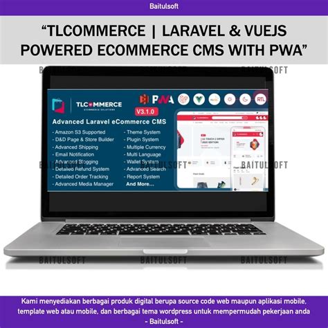Jual Source Code Aplikasi Web Tlcommerce Laravel And Vuejs Powered