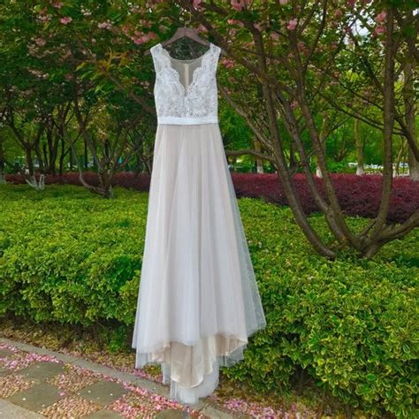 Lace Halter Wedding Dress Etsy