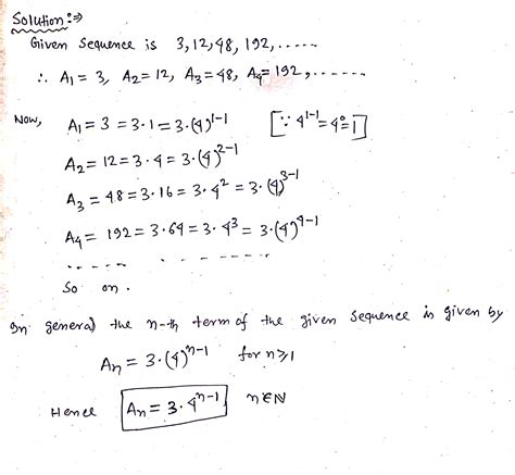 Solved Write An Equation To Describe The Sequence Below Use N To Course Hero