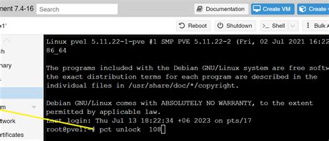Proxmox LXC Container With A Lock Icon How Do We Unlock The
