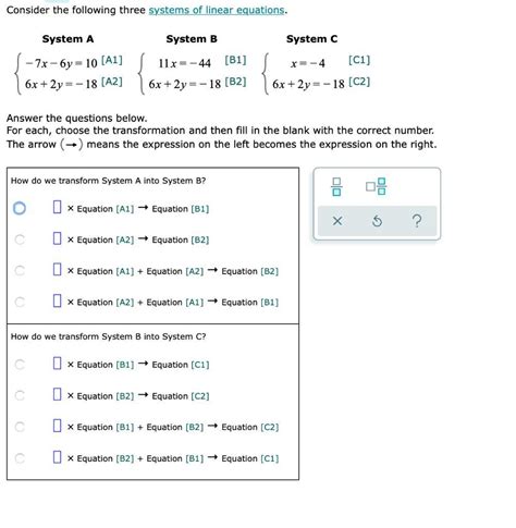 Consider The Following Three Systems Of Linear Equations System A
