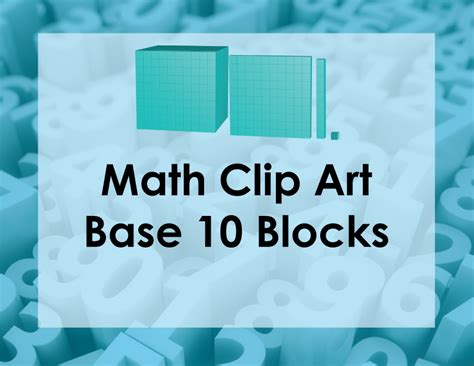 Math Clip Art Base Ten Blocks 1 Media4math