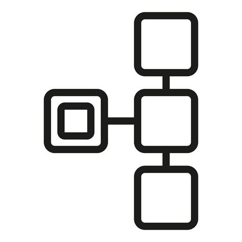 Hierarchy Structure Icon Outline Style Vector Art At Vecteezy
