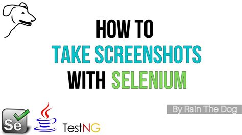 How To Take Screenshots With Selenium L Advanced Selenium Tutorial Youtube