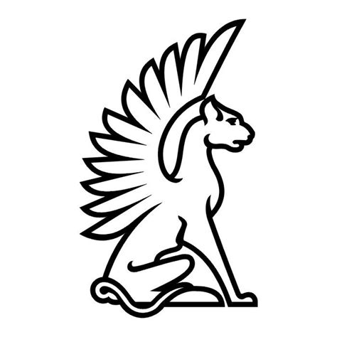 Sphinx Sphinx Logo Drawing Sphinx Symbol Black And White Sphinx Logo