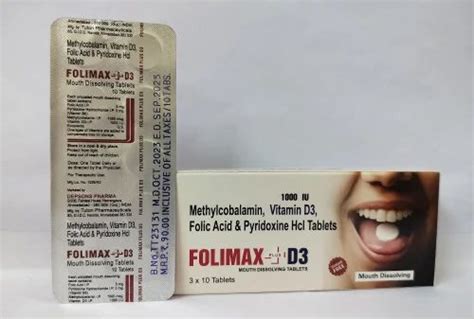 Folimax Plus D3 At ₹ 90 Stripe Calcium Citrate And Vitamin D3 Tablet In Ahmedabad Id