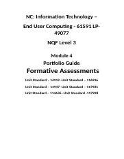 NC FORMATIVE UEC Docx NC Information Technology End User Computing LP NQF