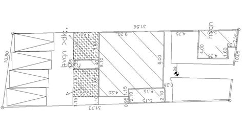 Survey Site And Building Demarcation Drawing Autocad File