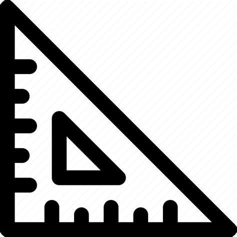 Triangular Ruler Icon Download On Iconfinder