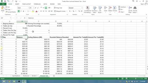 Forex Compound Interest Spreadsheet Db Excel Com