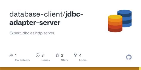 Github Database Clientjdbc Adapter Server Export Jdbc As Server