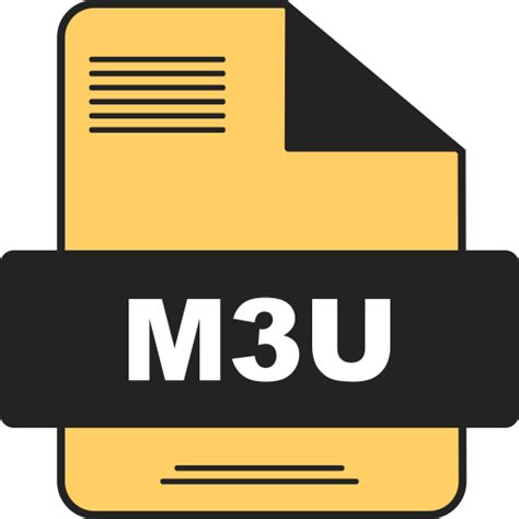 M3u File Generic Color Lineal Color Icon